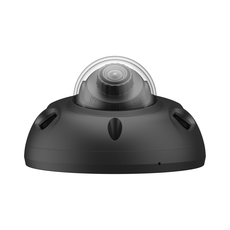 Minidome Ip Plat Noir 4mp 2 8mm Wizsense Wdr Ir30 Sd Alarm Mic Ip67ik10